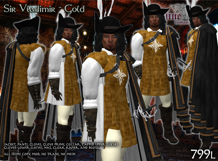 Second Life Marketplace - *FF* Sir Vladimir Gold
