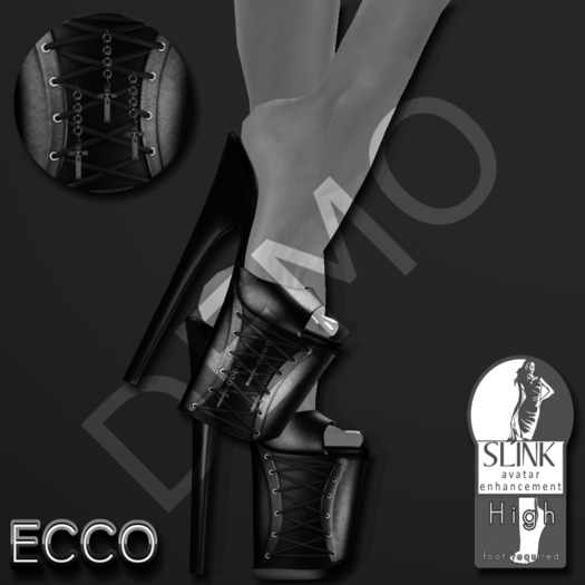 Second Life Marketplace - .:ECCO:. Corset Platform Heels - DEMO