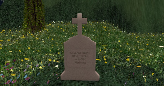 Second Life Marketplace - .: Titter :. Tombstone: ...alimony...