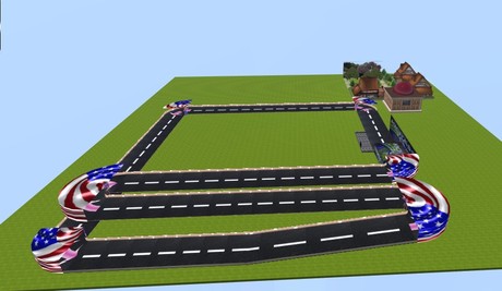 Second Life Marketplace - 1/4 Sim Track USA V1.2 Low Prim
