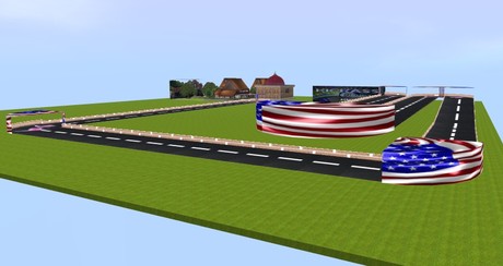 Second Life Marketplace - 1/4 Sim Track USA V1.2 Low Prim