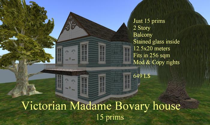 Second Life Marketplace - Victorian house low prim Madame Bovary house ...