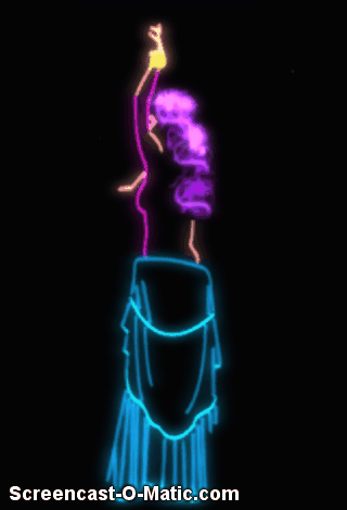 Second Life Marketplace - Naughty Neon - *ANIMATED* Belly Dancer