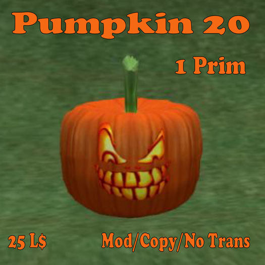 Second Life Marketplace - Pumpkin 20 (MN)(Box)