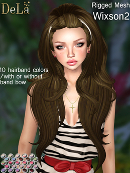 Second Life Marketplace - =DeLa*= Mesh Hair "Wixson2" Dipped Party Colors