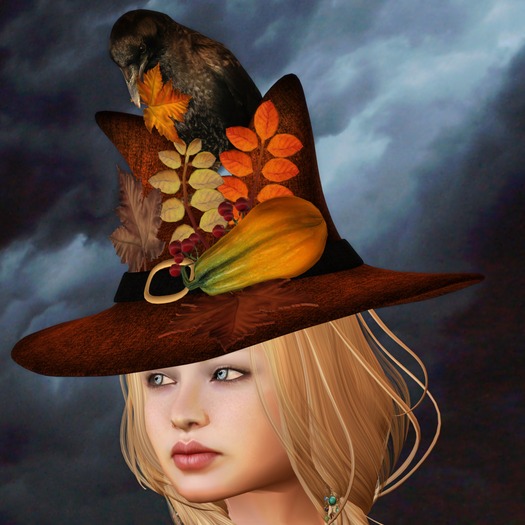 Second Life Marketplace - The Mad Hattery Bountiful Witch Hat