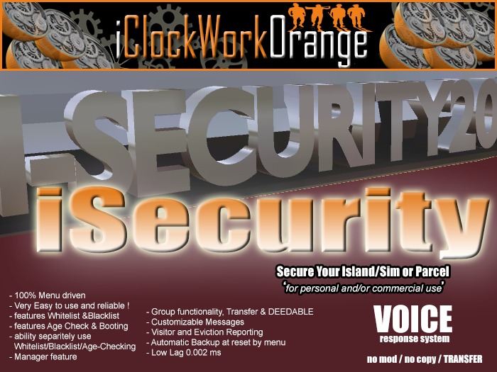 Second Life Marketplace - iSecurity 2015 - Voice Response