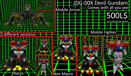 Second Life Marketplace - JDG-00X Devil Gundam BOXED