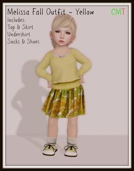 Second Life Marketplace - ~ MH ~ Melissa Fall Outfit - Yellow