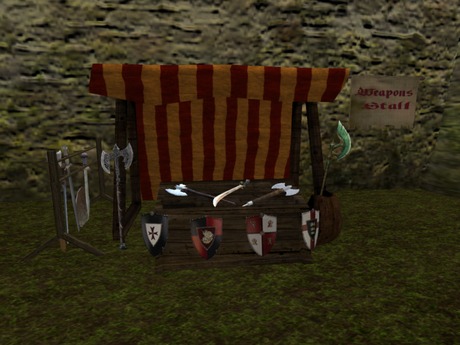 Second Life Marketplace - weapons stall