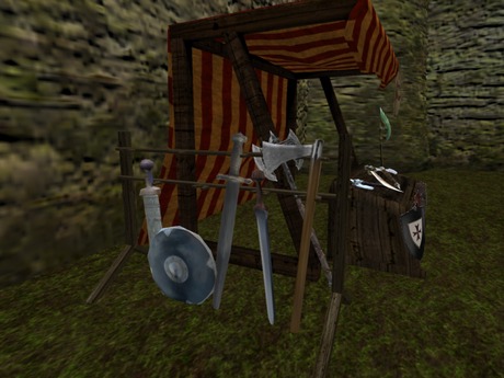 Second Life Marketplace - weapons stall