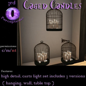 Second Life Marketplace - Caged Candles Set