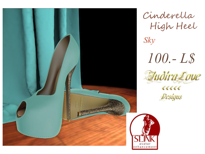Second Life Marketplace Oindiralove Designso Demo Cinderella High Heel Sky