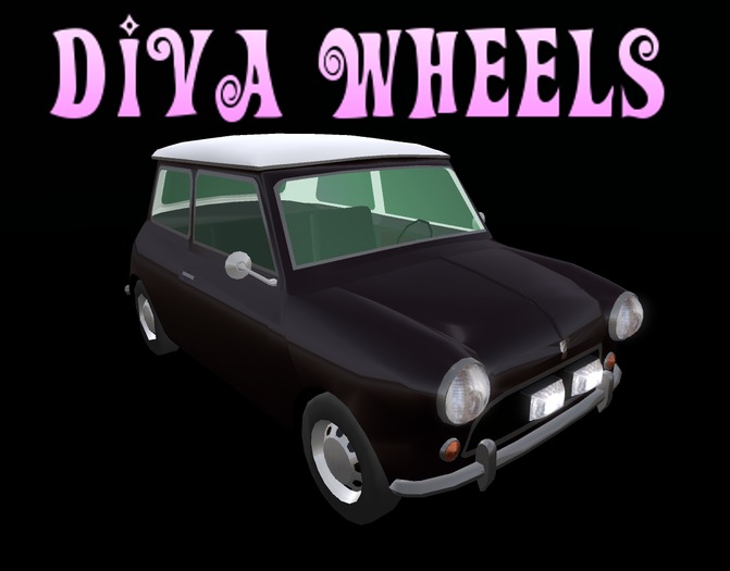 Second Life Marketplace - Diva Wheels classic small car black