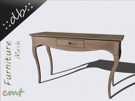 Second Life Marketplace - ::db furniture:: Wooden Console COLETTE