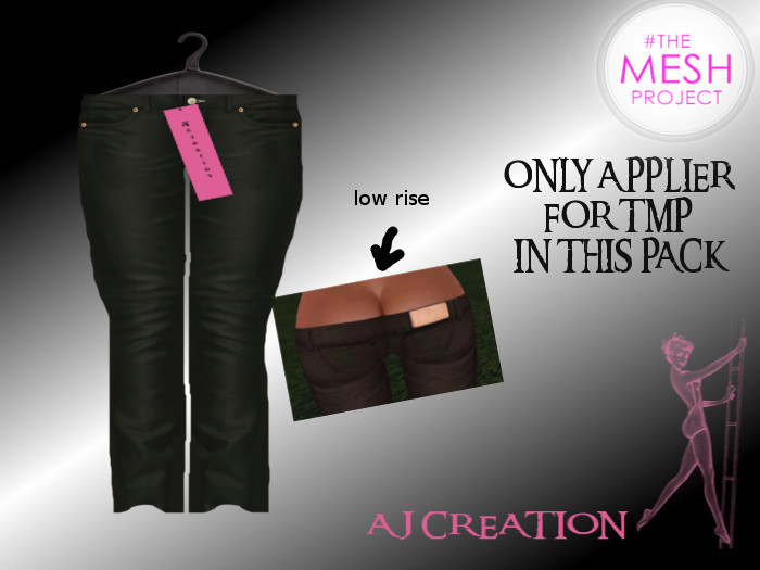 Second Life Marketplace - AJ - Allie green jeans ONLY TMP APPLIER