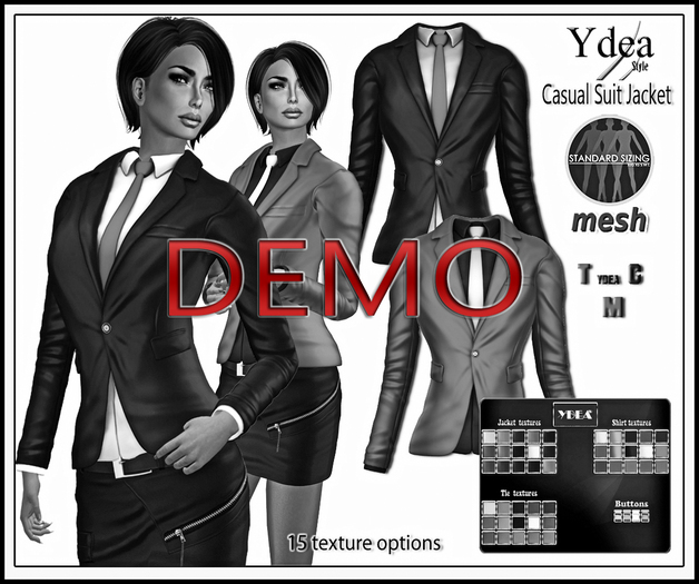 Second Life Marketplace Ydea Female Casual Suit Demo