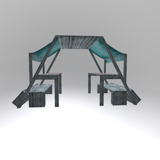 Second Life Marketplace - C,M-DUAL SHADED BLUE MARKET STALL