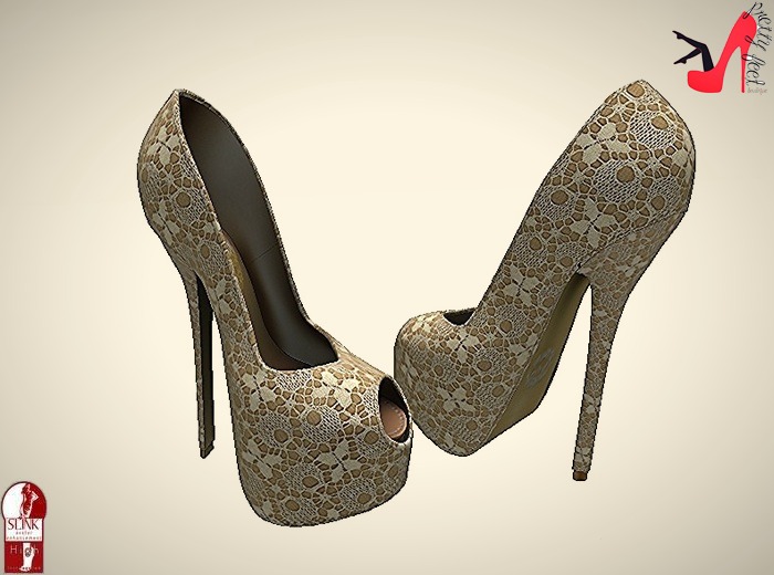 Second Life Marketplace - Pretty Feet Boutique - Cinderella Mesh Pumps ...