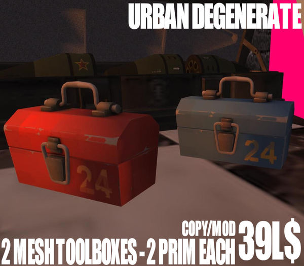 Second Life Marketplace 2 Toolboxes Mesh