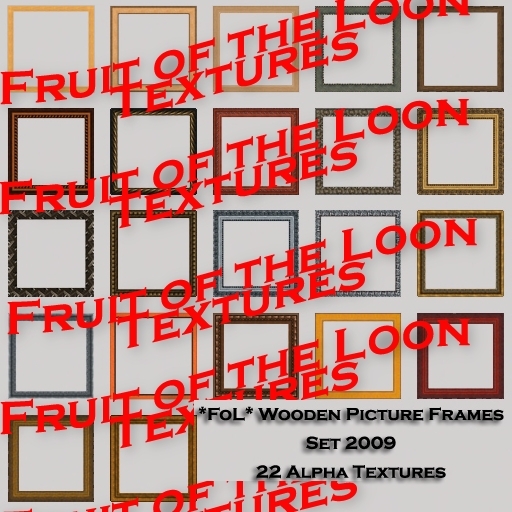Second Life Marketplace - *FoL* Textures - Wooden Picture Frames