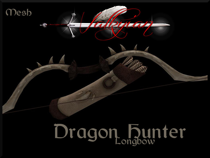 Second Life Marketplace - ~Valkyrian~ Dragon Hunter (Longbow) (mesh)