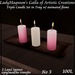 Second Life Marketplace - LadyM's Triple Candle Set No 3 - Cotton Candy