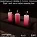 Second Life Marketplace - LadyM's Triple Candle Set No 3 - Cherry