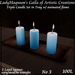 Second Life Marketplace - LadyM's Triple Candle Set No 3- Ocean Blue