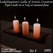 Second Life Marketplace - LadyM's Triple Candle Set No 3 -Orange