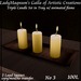 Second Life Marketplace - LadyM's Triple Candle Set No 3 - Yellow