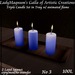 Second Life Marketplace - LadyM's Triple Candle Set No 3- Purple
