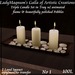Second Life Marketplace - LadyM's Triple Candle Set No 1 - Cream ...