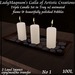 Second Life Marketplace - LadyM's Triple Candle Set No 1 - Ivory ...