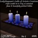 Second Life Marketplace - LadyM's Triple Candle Set No 1 - Purple Pebbles