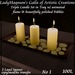 Second Life Marketplace - LadyM's Triple Candle Set No 1 - Yellow Pebbles