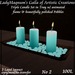 Second Life Marketplace - LadyM's Triple Candle Set No 2 - Aqua