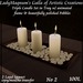 Second Life Marketplace - LadyM's Triple Candle Set No 2 - Vanilla Pebbles