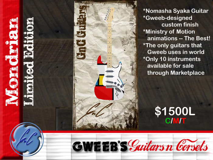 Second Life Marketplace - Syaka Strat/Gweeb Mondrian LIMITED EDITION
