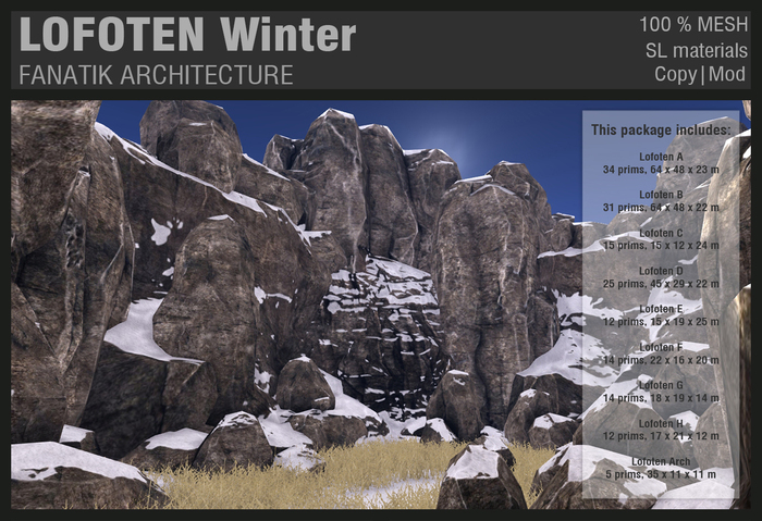 Second Life Marketplace - :Fanatik Architecture: LOFOTEN Winter - mesh ...