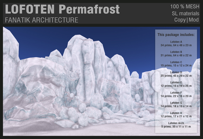 Second Life Marketplace - :Fanatik Architecture: LOFOTEN Permafrost ...
