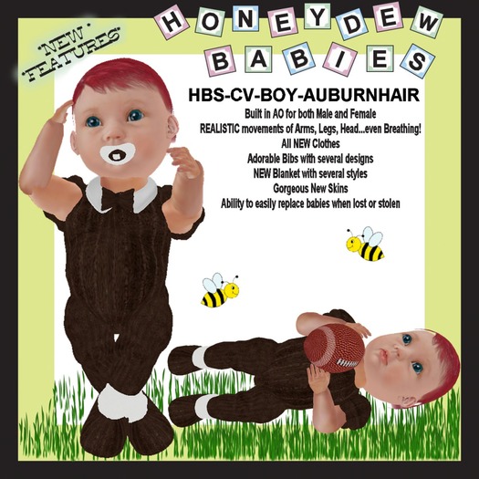 Second Life Marketplace - Newborn Honeydew Babies Prim Baby HBS-CV-BOY ...