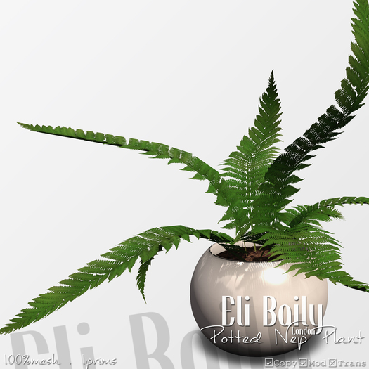 Second Life Marketplace - =EliBaily= Potted Nep Plant