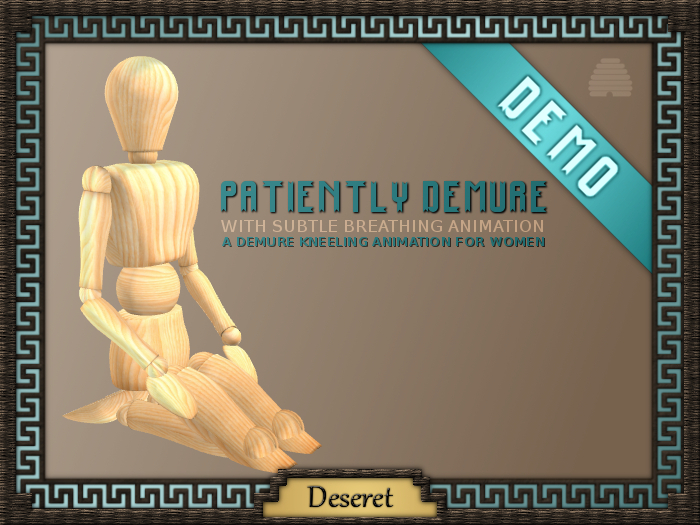 Second Life Marketplace - Patiently Demure ~ A Female Kneeling ...