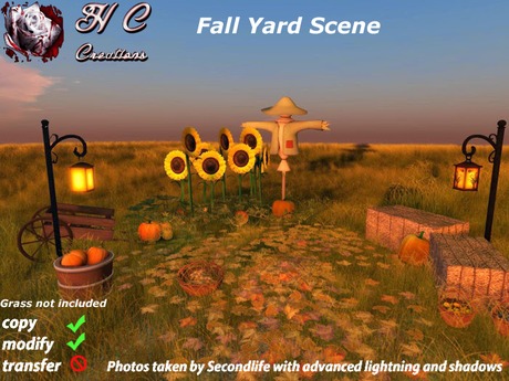 Second Life Marketplace - HCC Fall Yard Scene BOX