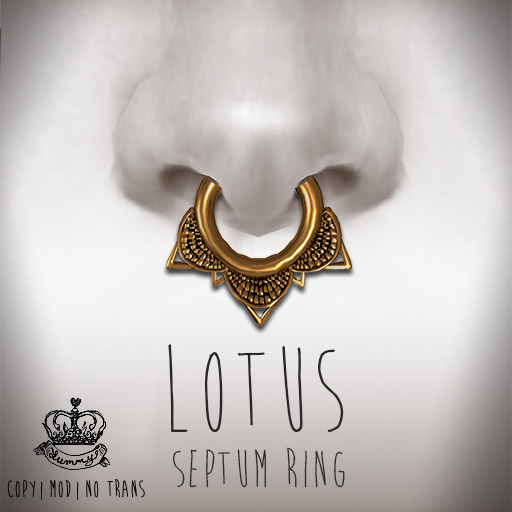 Second Life Marketplace - (Yummy) Lotus - Gold (Septum)