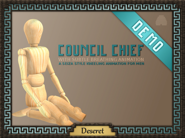 Second Life Marketplace - Council Chief ~ Male Kneeling Animation ...