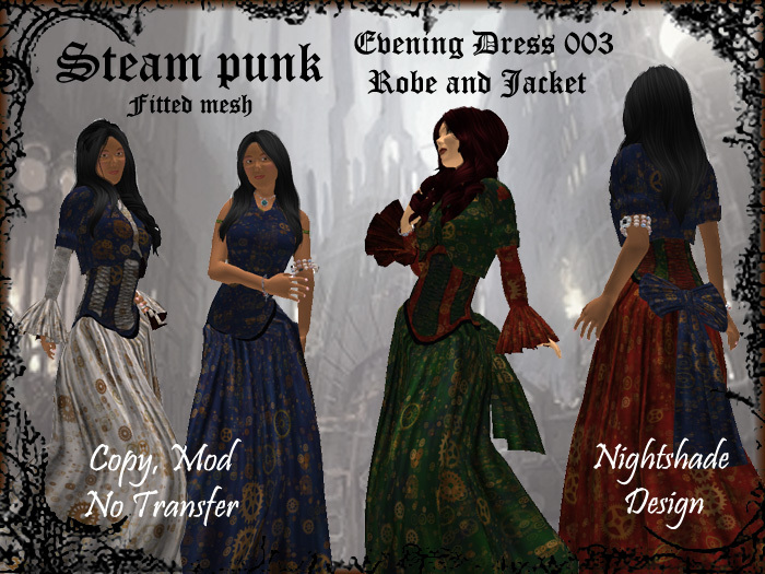 Second Life Marketplace - Evening Dress 003 Steam punk
