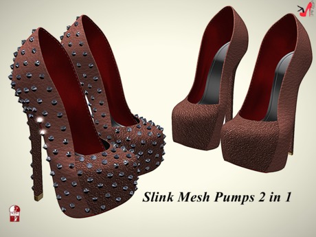 Second Life Marketplace - Pretty Feet Boutique - Slink Mesh Pumps 2 in ...