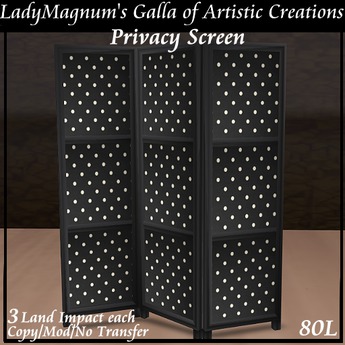 Second Life Marketplace - LadyM's Privacy Screen Polka Dots No 2
